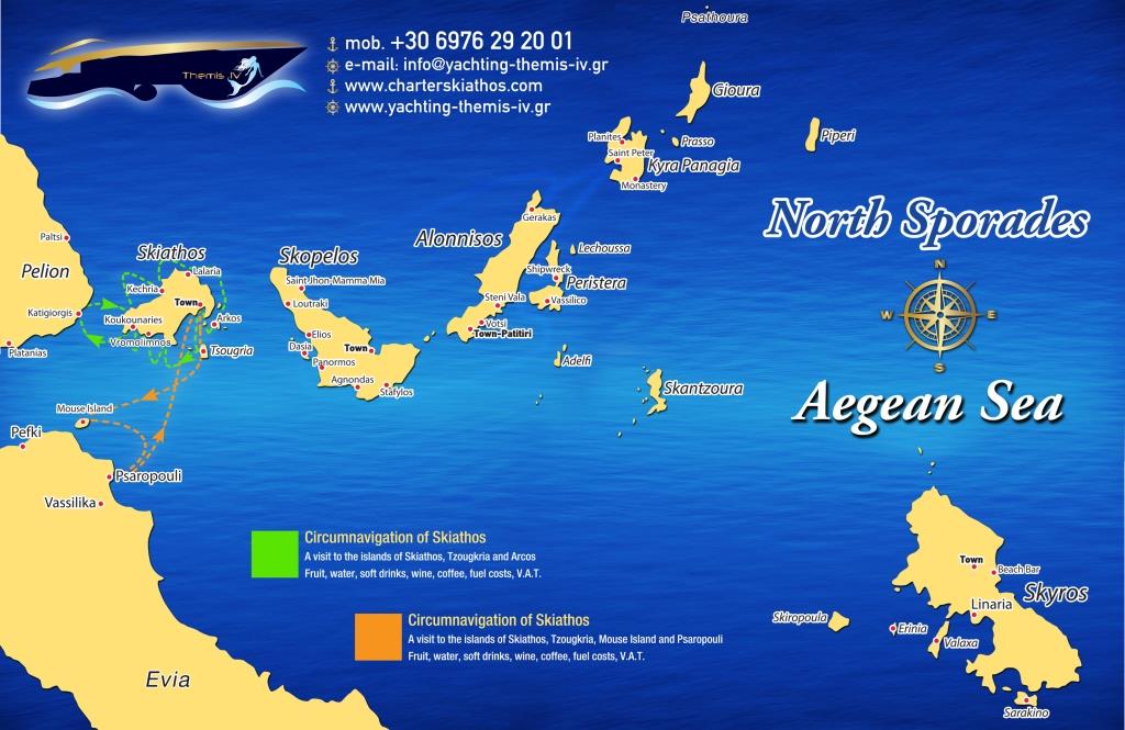 ONLY BOOK Mount Pelion East and North Evoia - Greek Charter Yachts